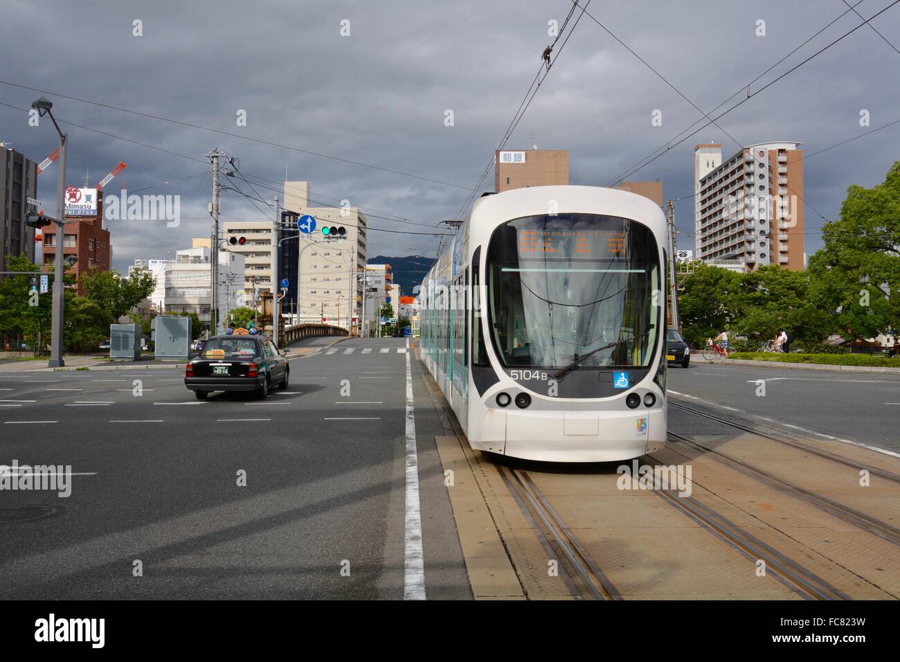 Japanese tram hi-res stock photography and images - Alamy