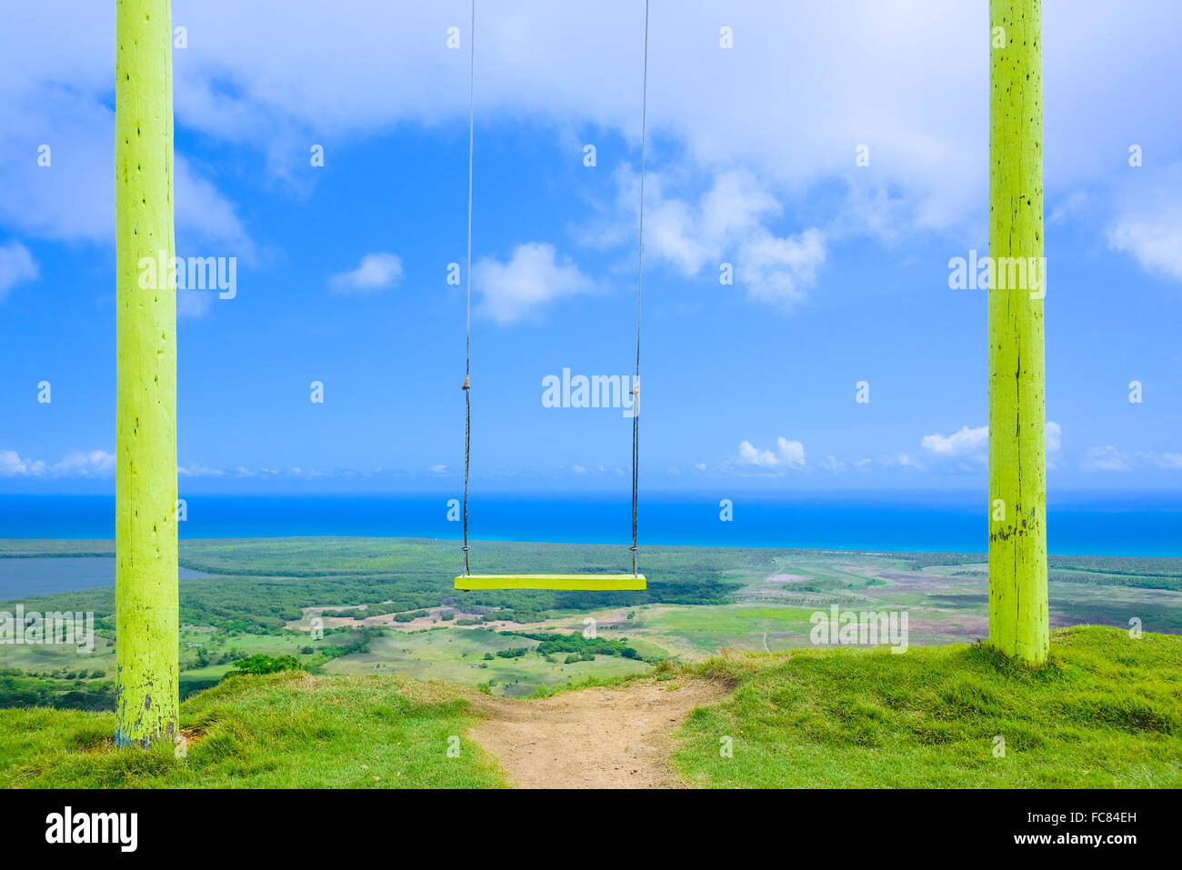 swing on the rope Stock Photo - Alamy