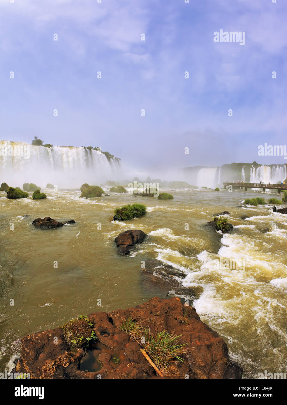 The thundering waterfall Stock Photo - Alamy