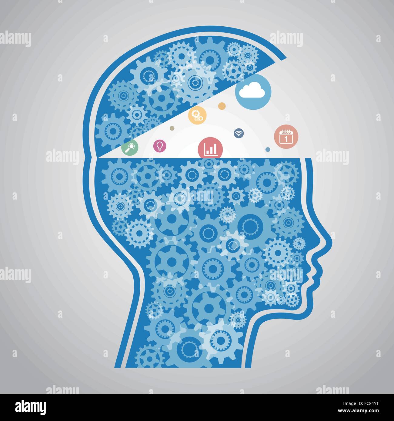 Artificial intelligence concept robot Stock Vector Images - Alamy