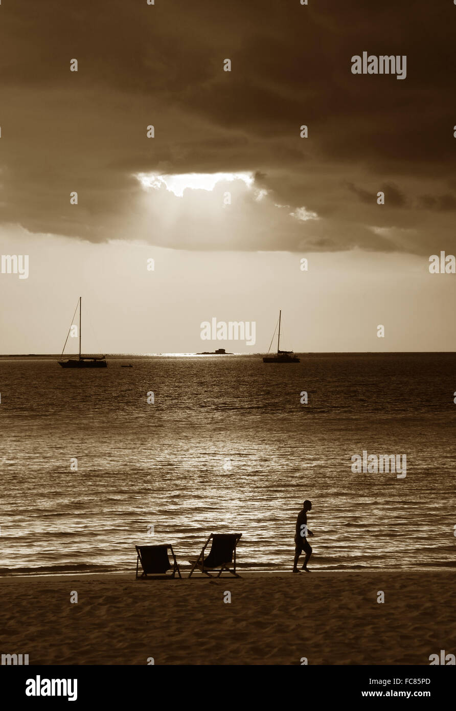 Golden sepia sunset hi-res stock photography and images - Alamy