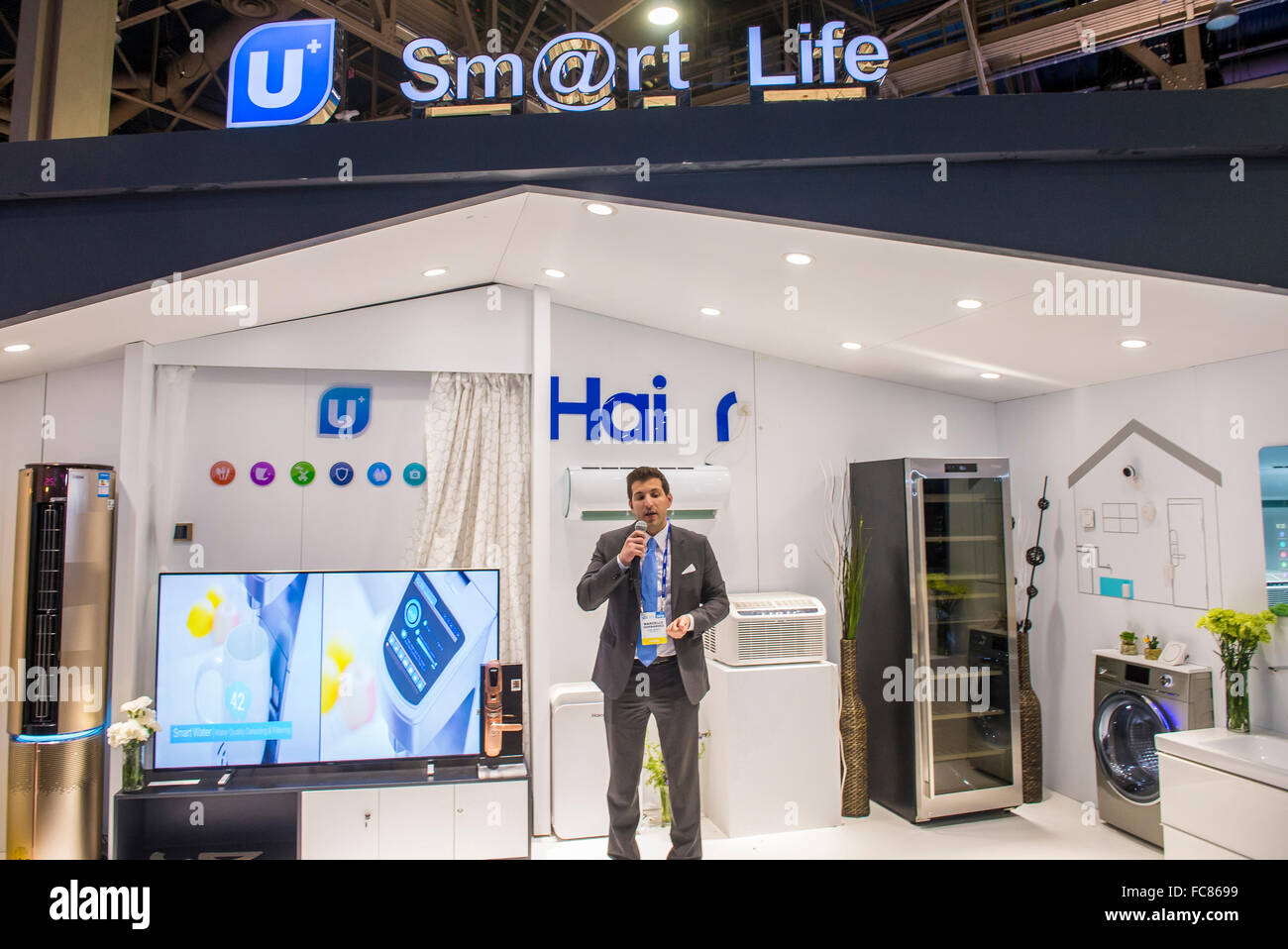 The Haier booth at the CES show held in Las Vegas Stock Photo - Alamy
