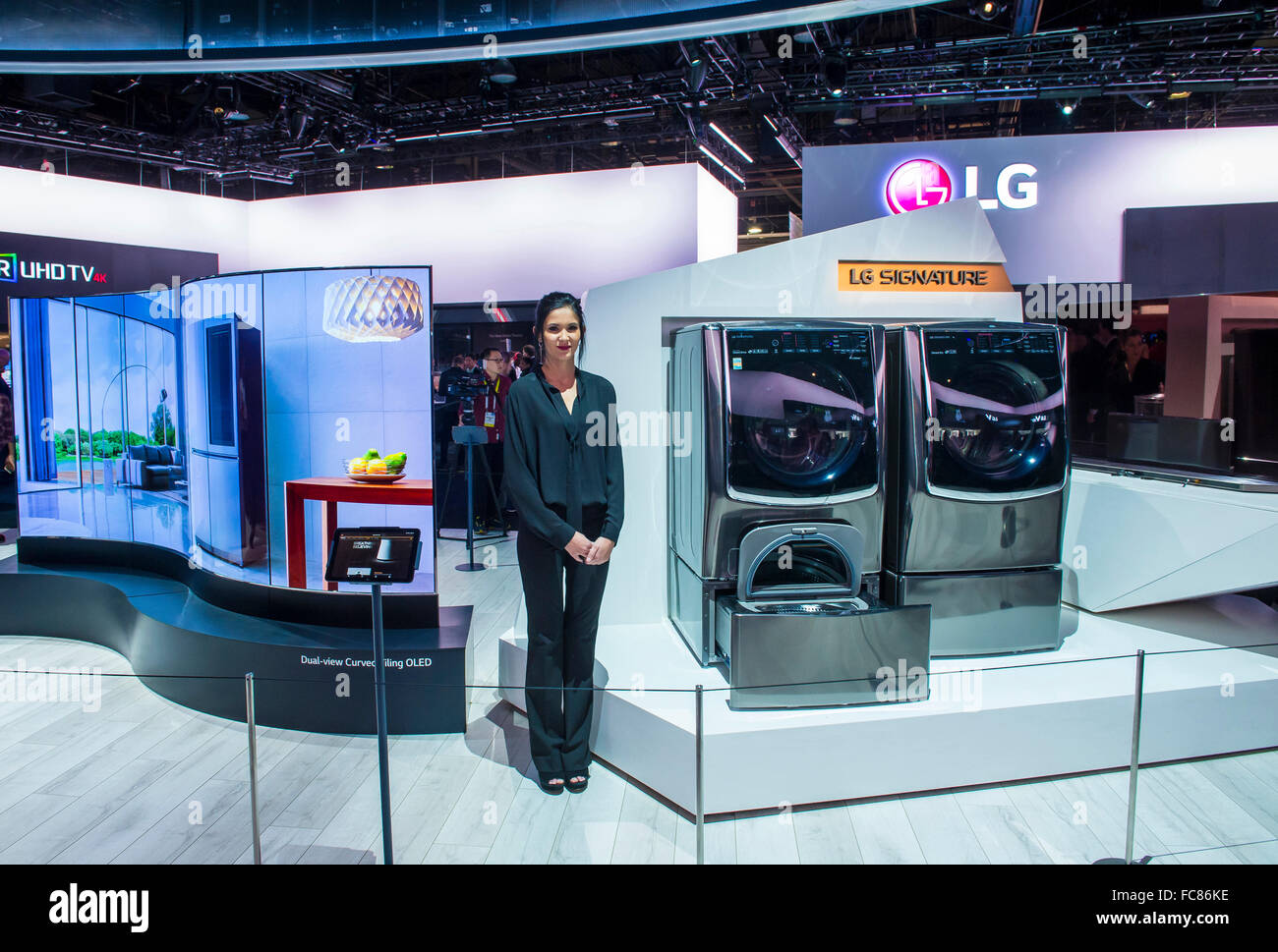 The LG booth at the CES show in Las Vegas , Nevada Stock Photo - Alamy