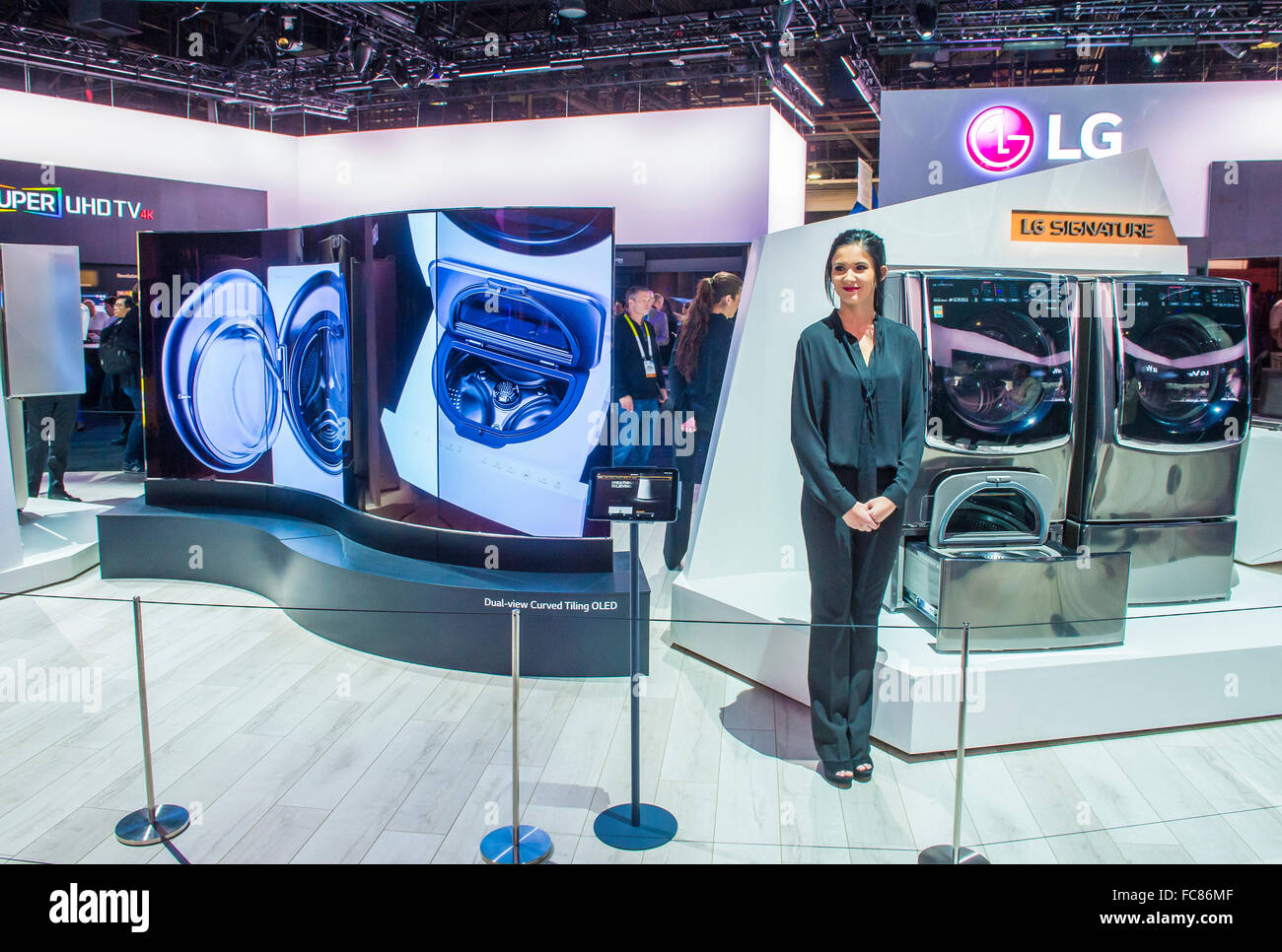 The LG booth at the CES show in Las Vegas , Nevada Stock Photo - Alamy