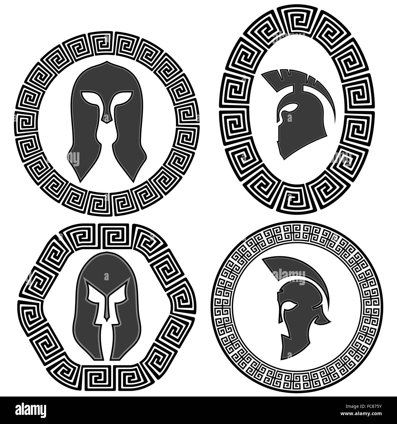 Icon helmets Black and White Stock Photos & Images - Alamy