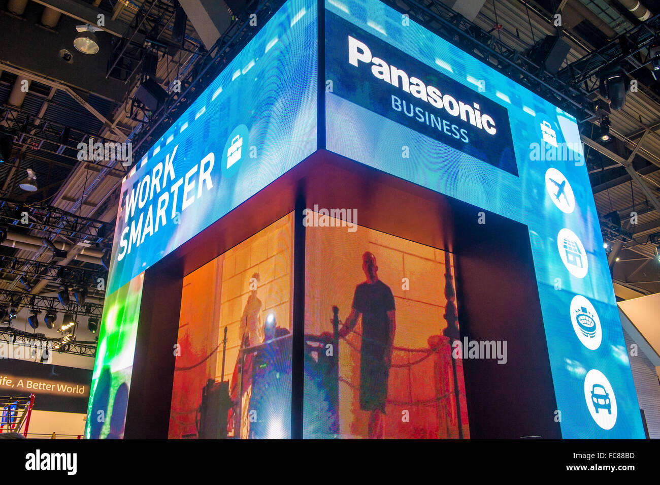 The Panasonic booth at the CES show in Las Vegas Stock Photo - Alamy