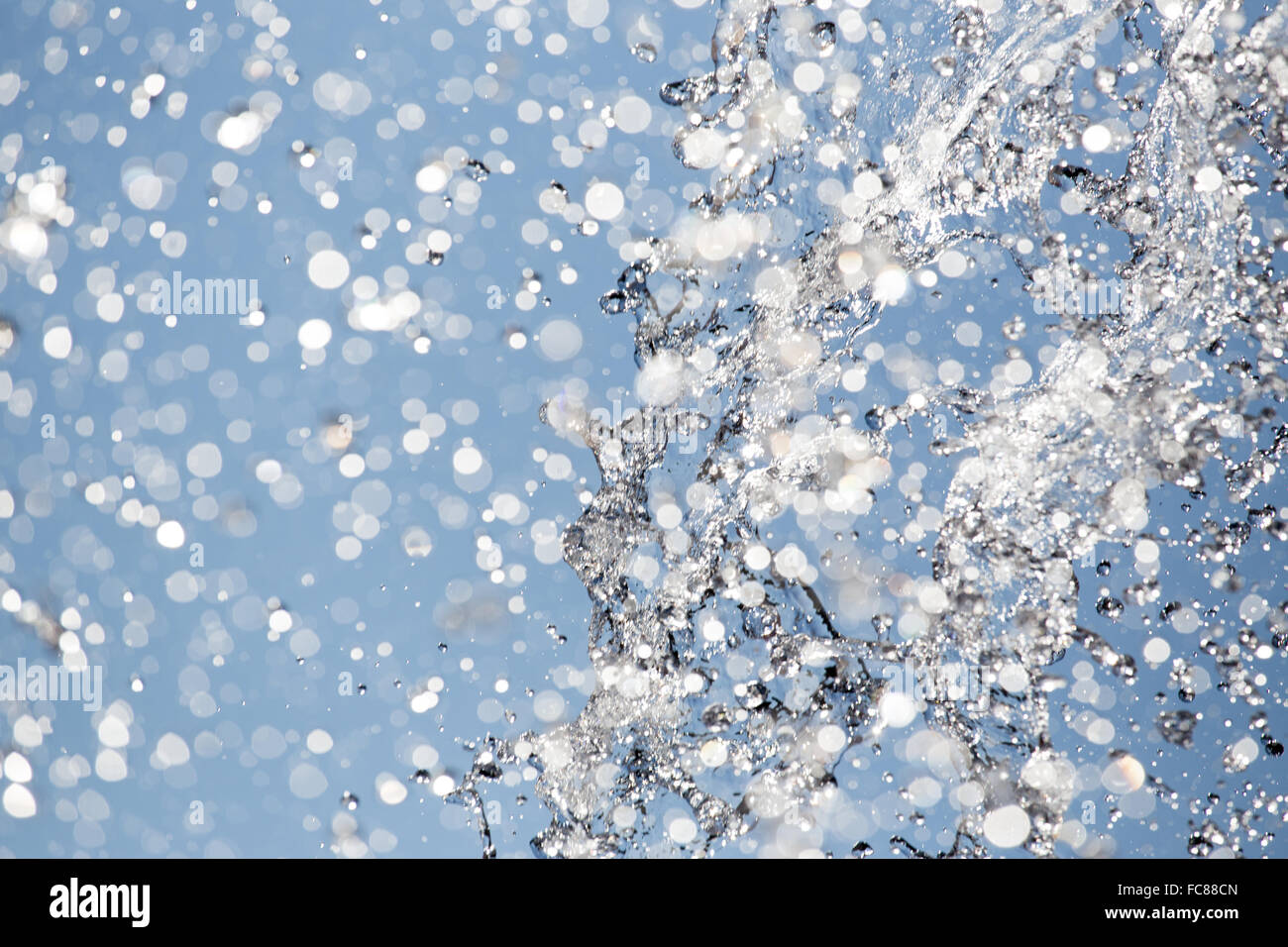 droplets and splash of clear water Stock Photo - Alamy