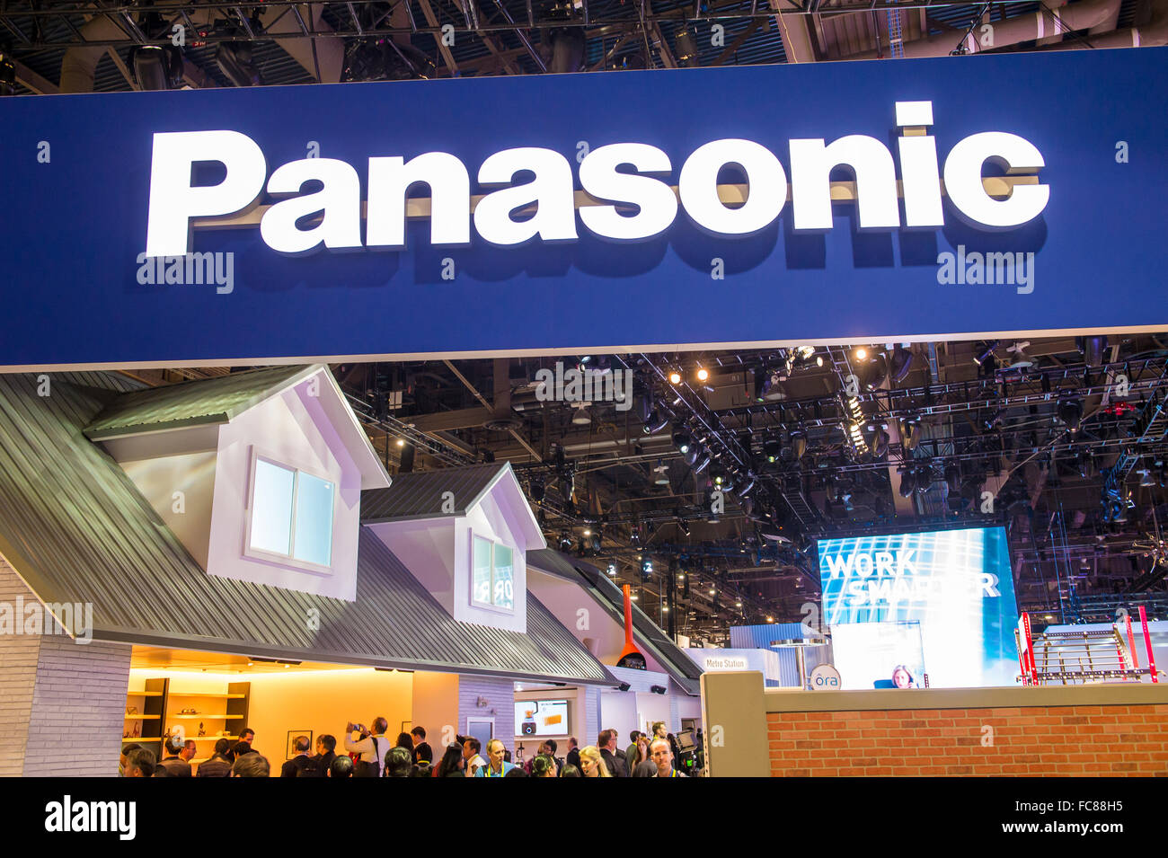 The Panasonic booth at the CES show in Las Vegas Stock Photo - Alamy