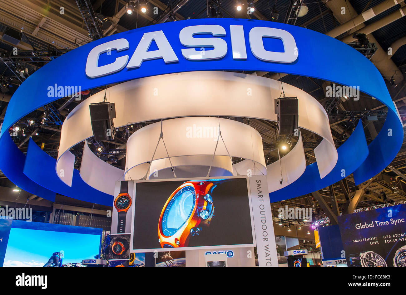 The Casio booth at the CES show held in Las Vegas Stock Photo - Alamy