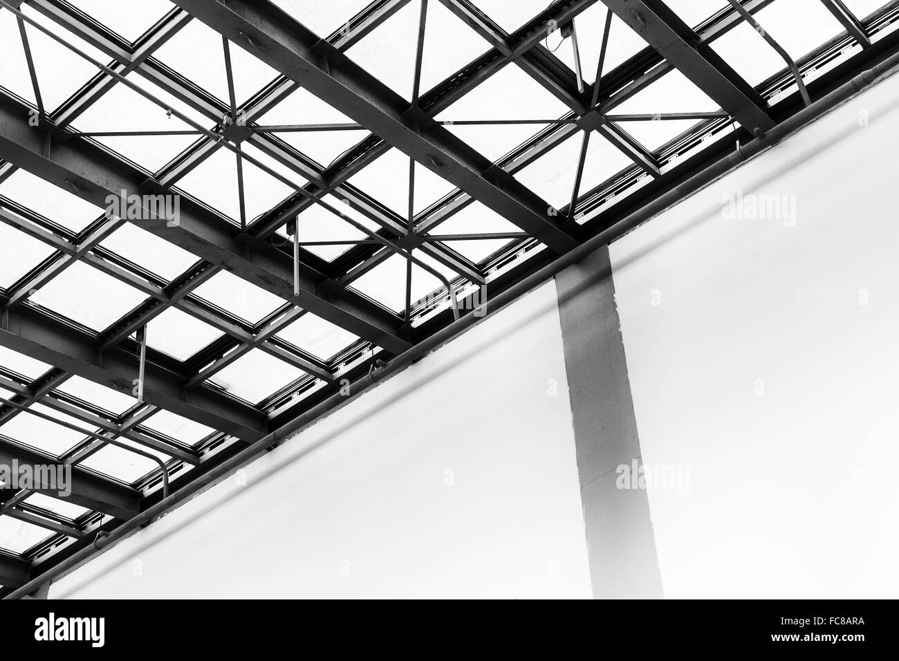 Roof with grid structure hi-res stock photography and images - Alamy