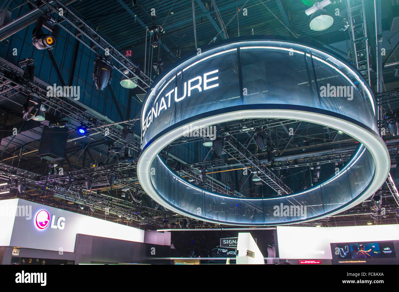 The LG booth at the CES show in Las Vegas , Nevada Stock Photo - Alamy