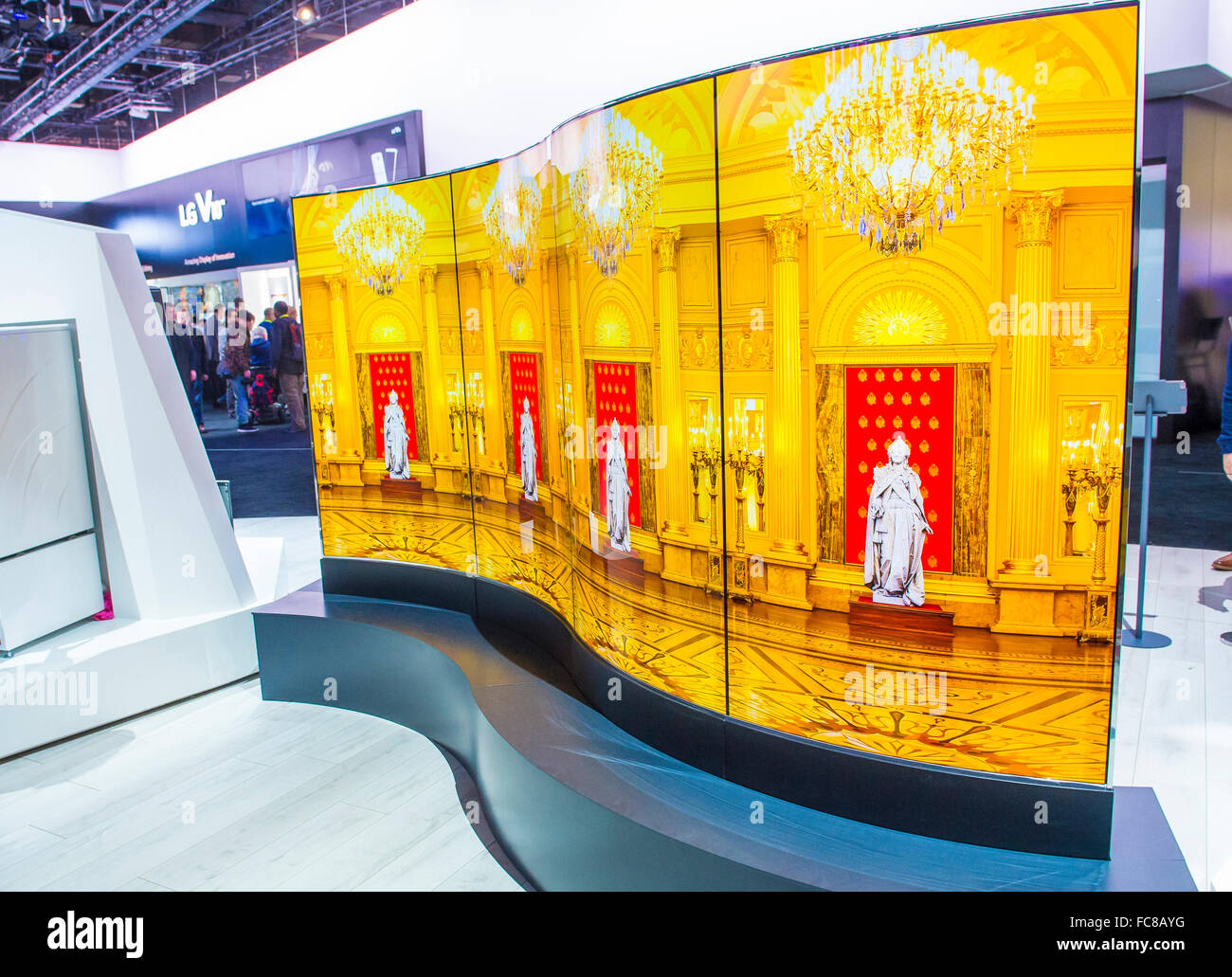 The LG booth at the CES show in Las Vegas , Nevada Stock Photo - Alamy