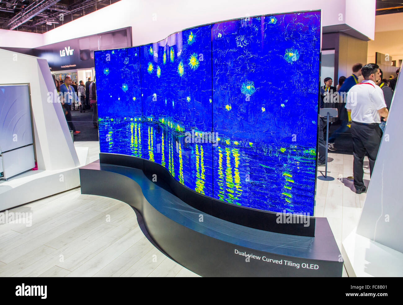 The LG booth at the CES show in Las Vegas , Nevada Stock Photo - Alamy