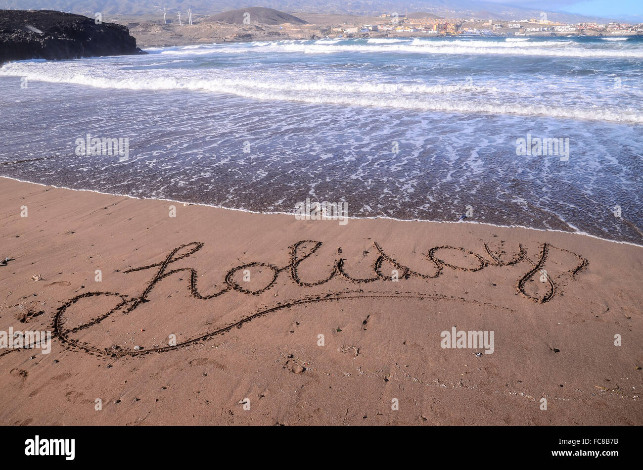 Word Written on the Sand Stock Photo - Alamy