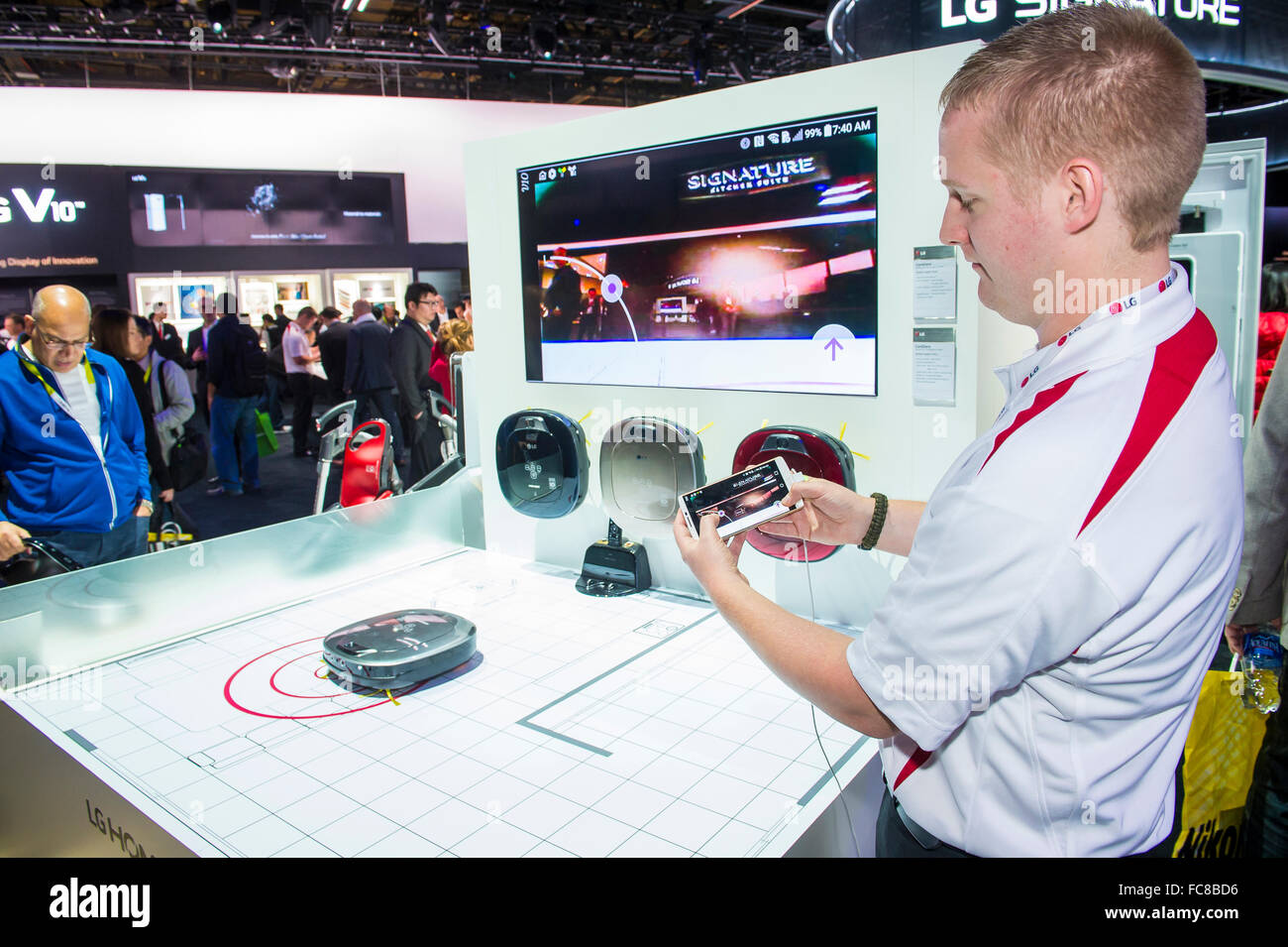The LG booth at the CES show in Las Vegas , Nevada Stock Photo - Alamy