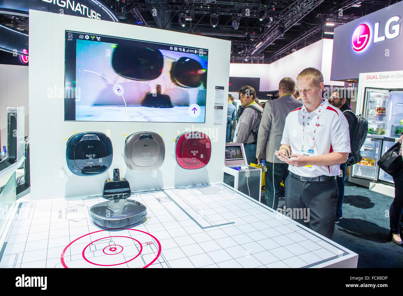 The LG booth at the CES show in Las Vegas , Nevada Stock Photo - Alamy