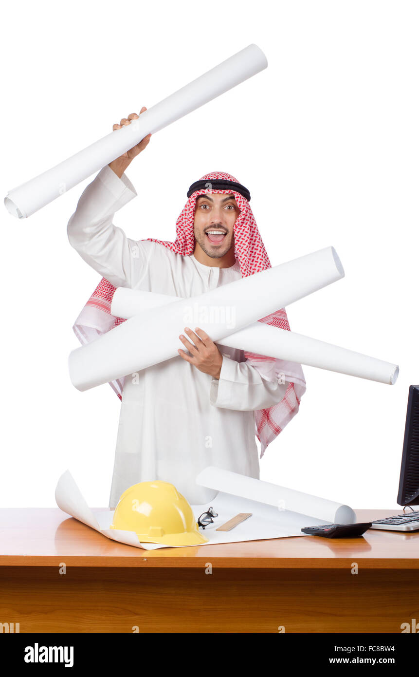Arab man working in the office Stock Photo - Alamy