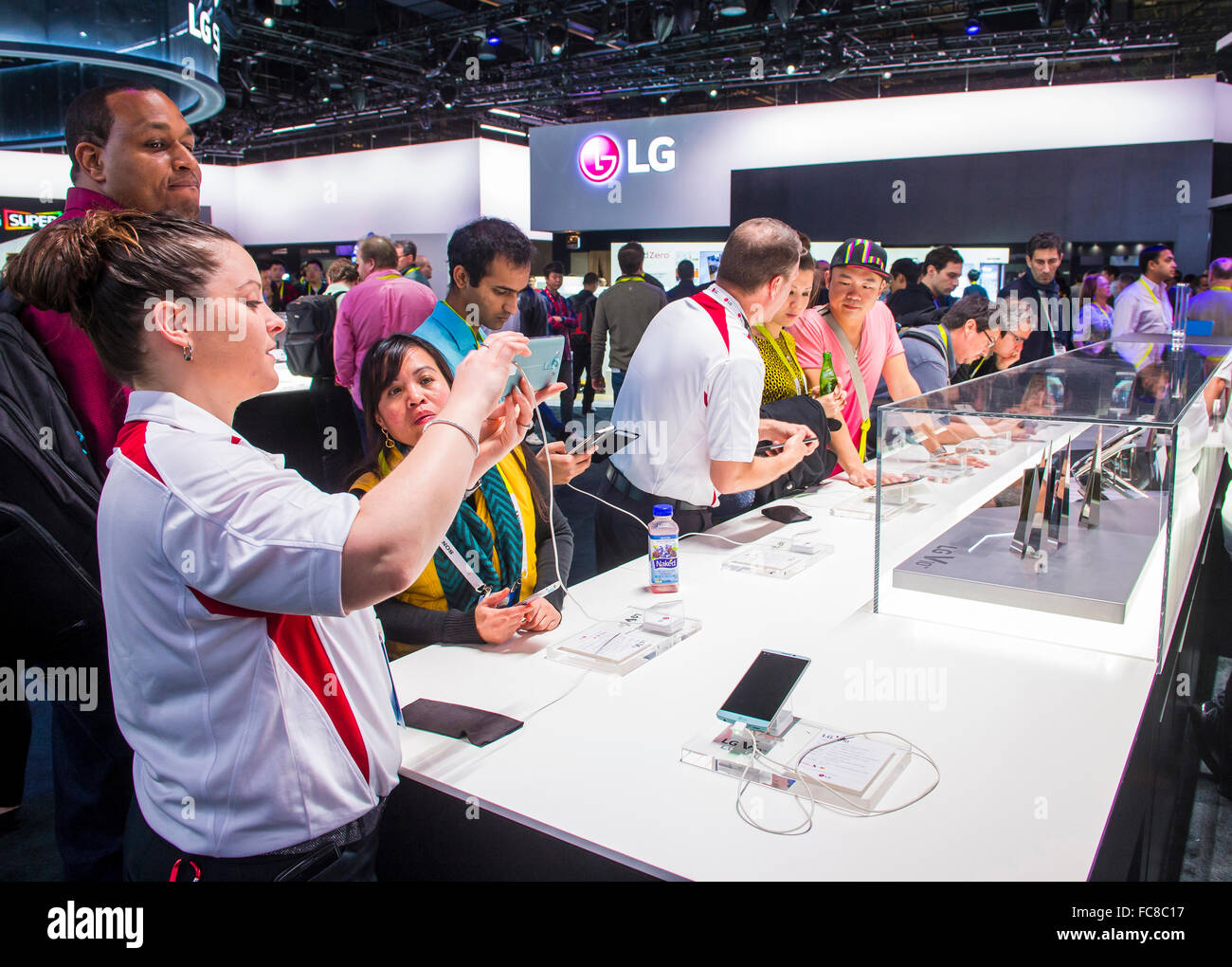 The LG booth at the CES show in Las Vegas , Nevada Stock Photo - Alamy