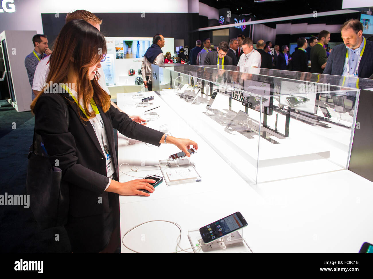 The LG booth at the CES show in Las Vegas , Nevada Stock Photo - Alamy