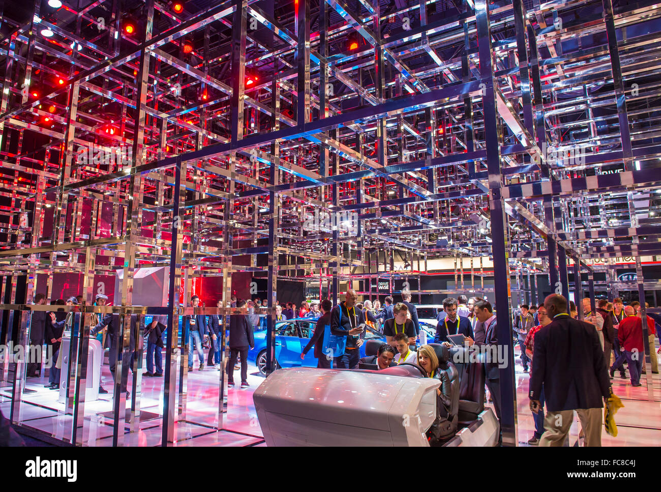 The Audi booth at the CES Show in Las Vegas Stock Photo - Alamy