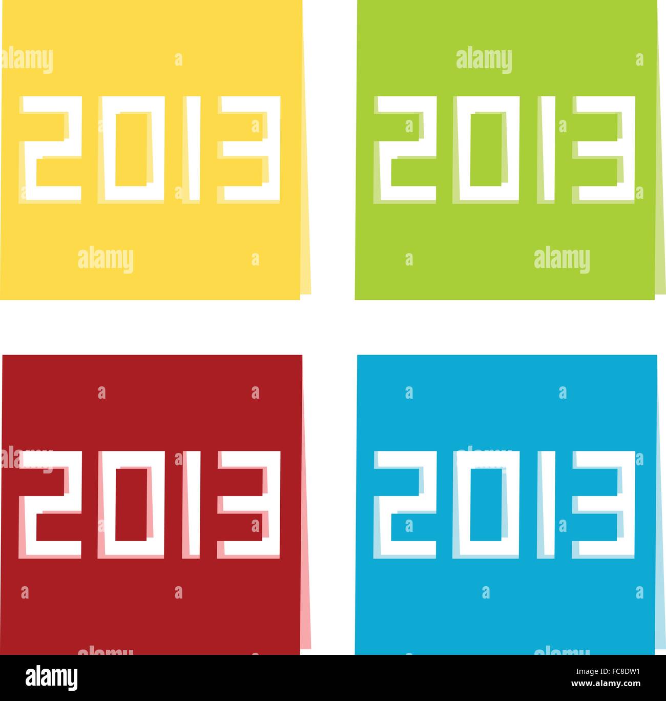 The year of 2013 in paper concept illustration Stock Vector Image & Art ...
