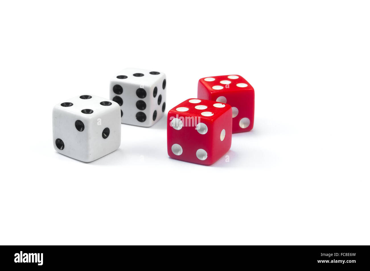 Two dice red white hi-res stock photography and images - Alamy