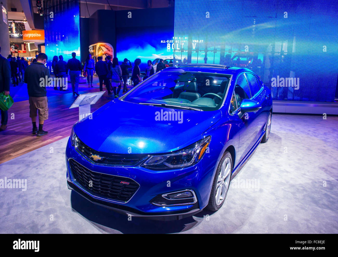 The Chevrolet booth at the CES Show in Las Vegas Stock Photo - Alamy