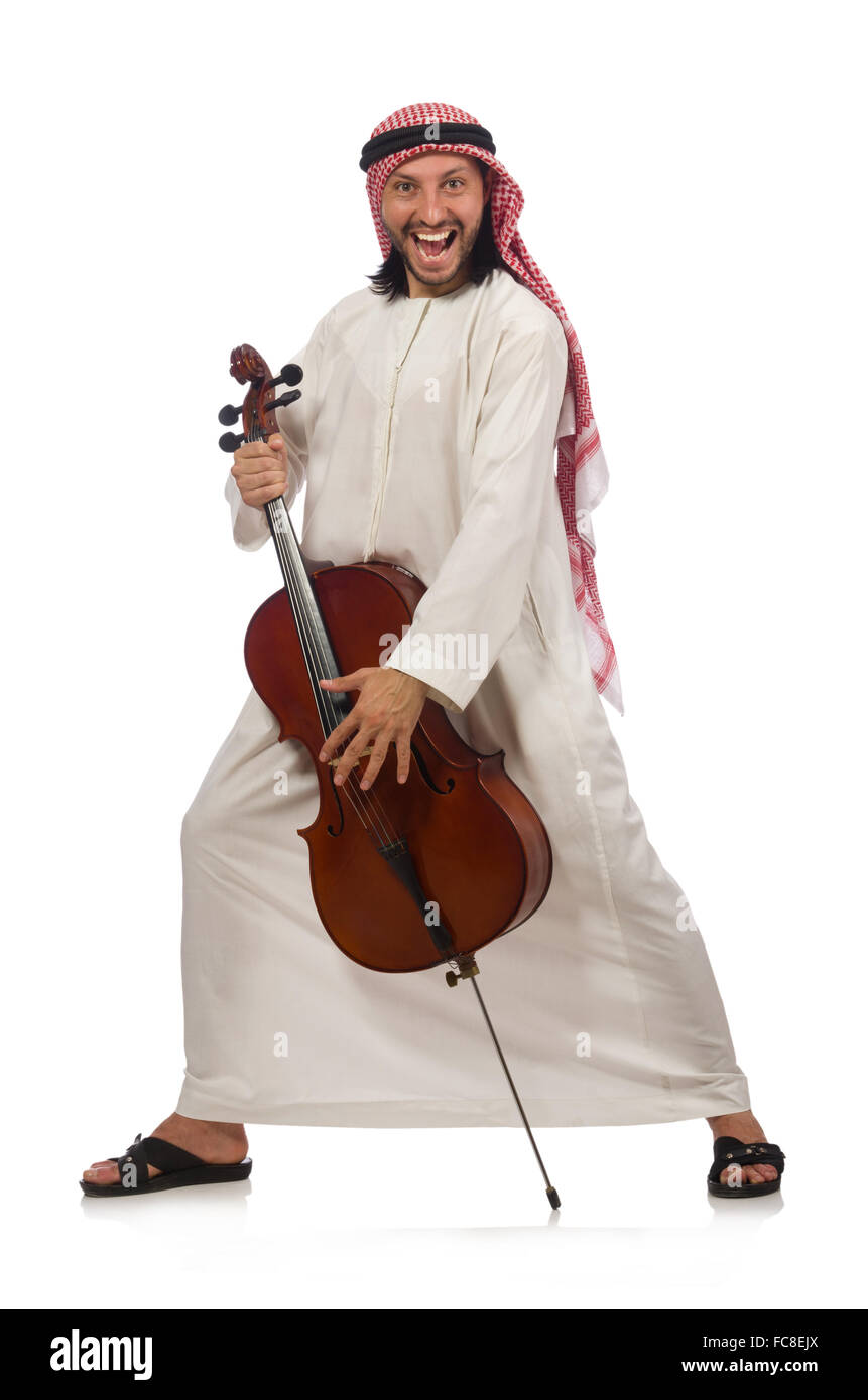 Arab man playing musical instrument Stock Photo - Alamy