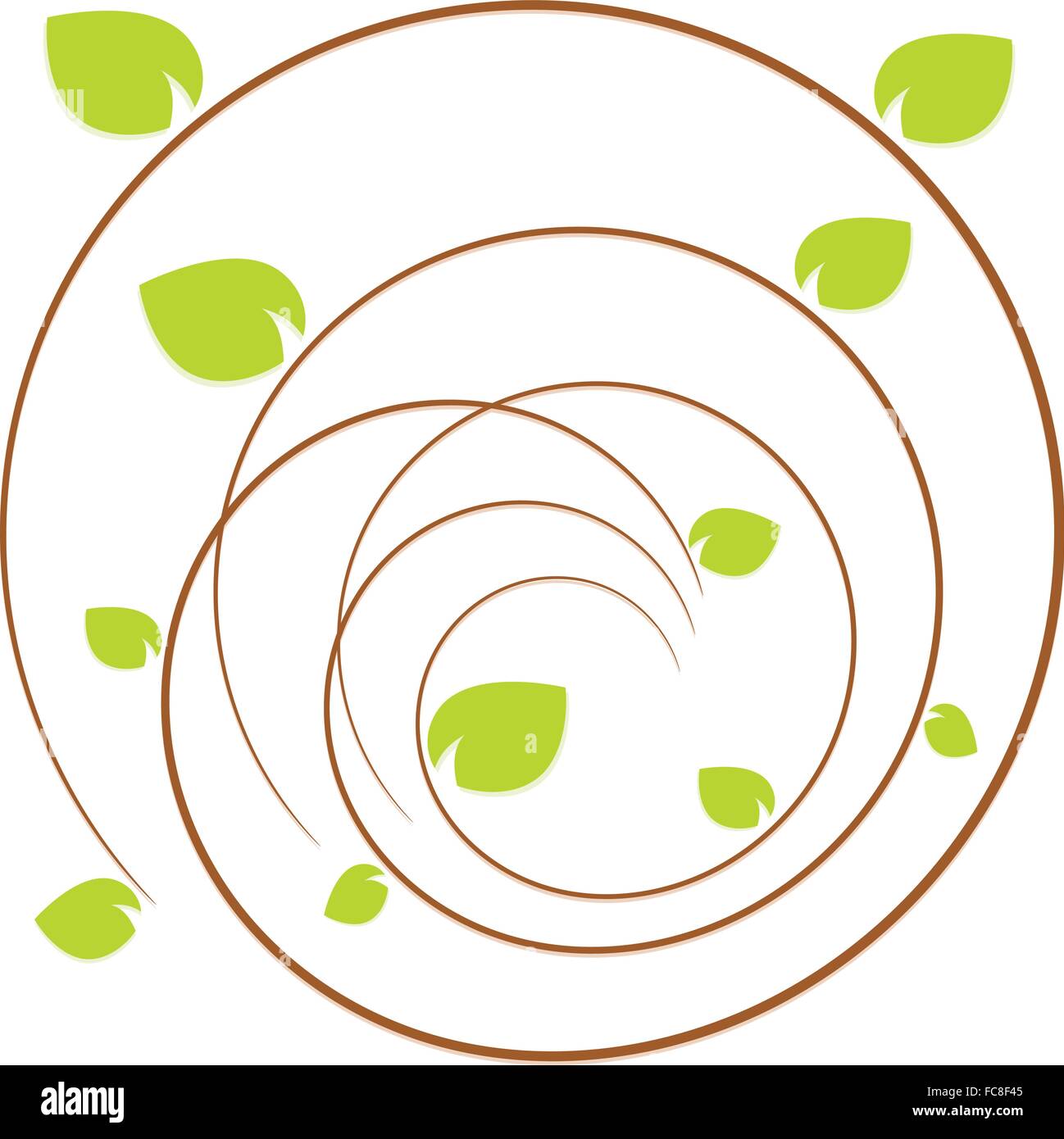 Nature tree symbol in ecology world concept illustration Stock Vector ...