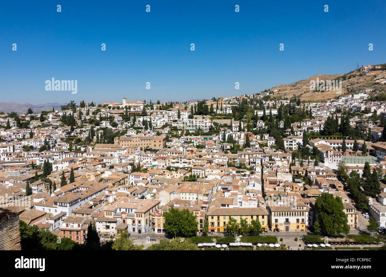 Aerial view cathedral granada hi-res stock photography and images - Alamy
