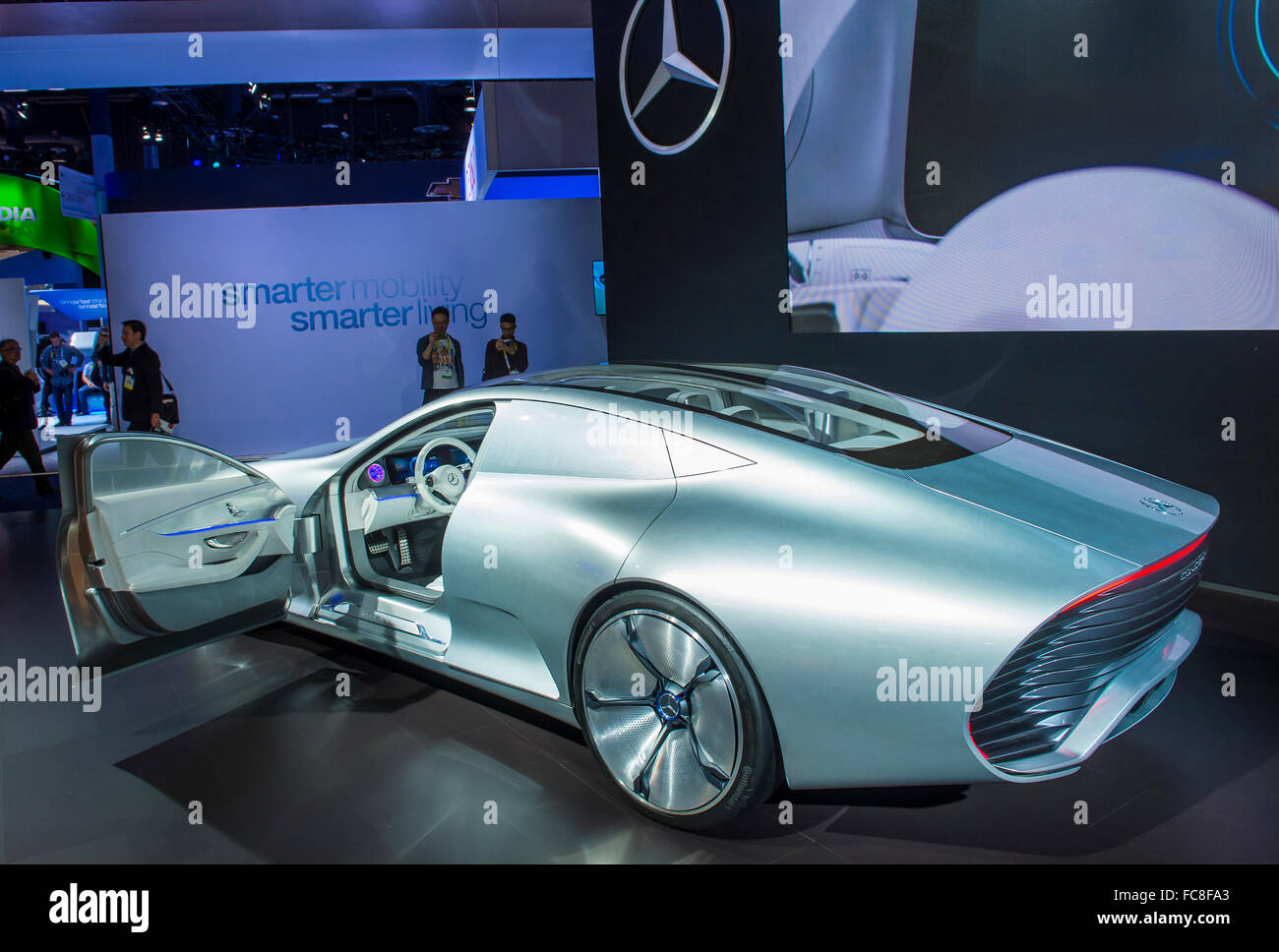 The Mercedes IAA concept vehicle at the CES Show in Las Vegas, Navada ...