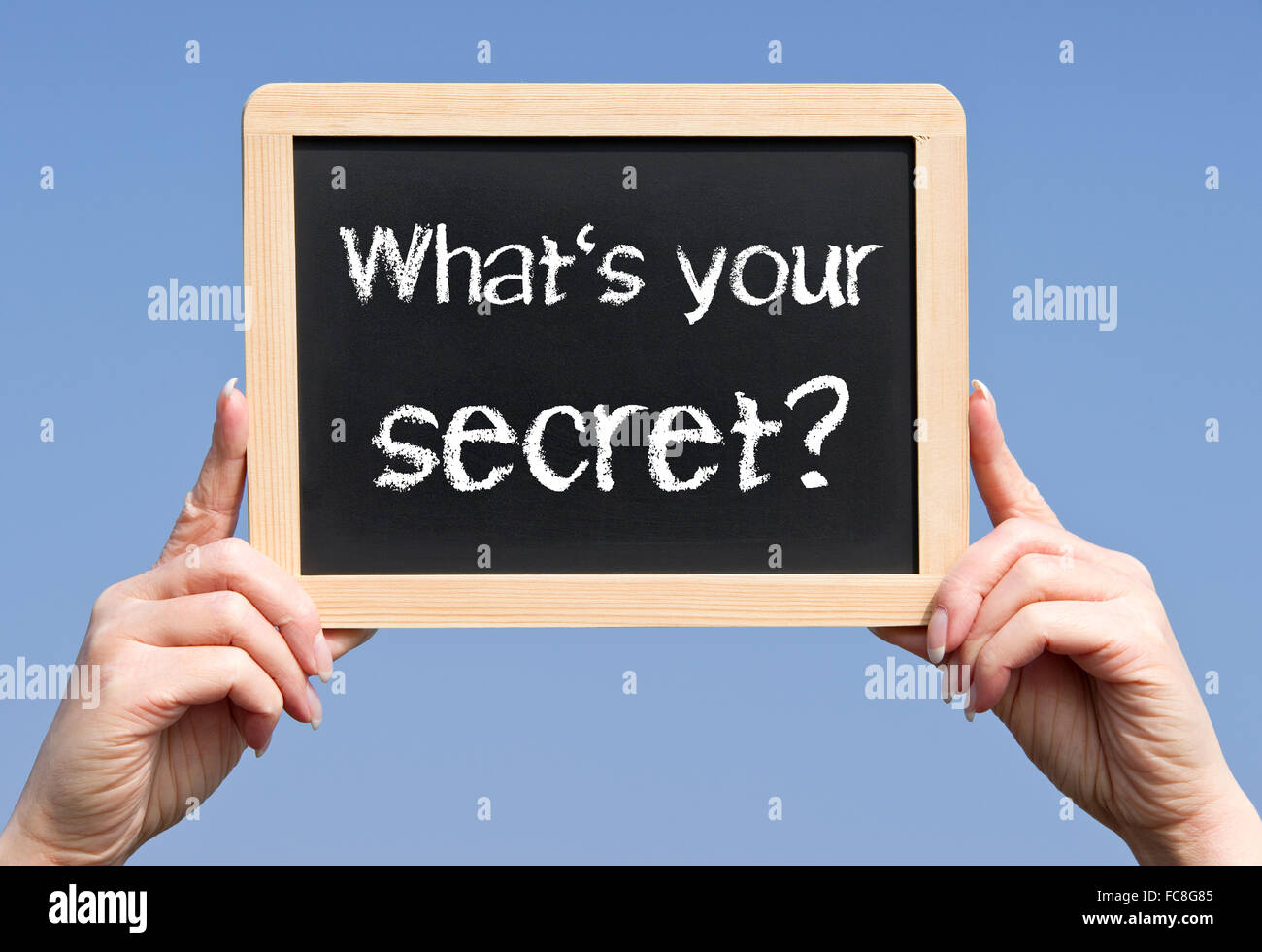 What's your secret Stock Photo - Alamy