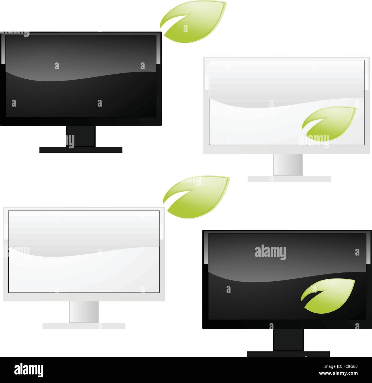 eco computer and environment nature vector Stock Vector Image & Art - Alamy