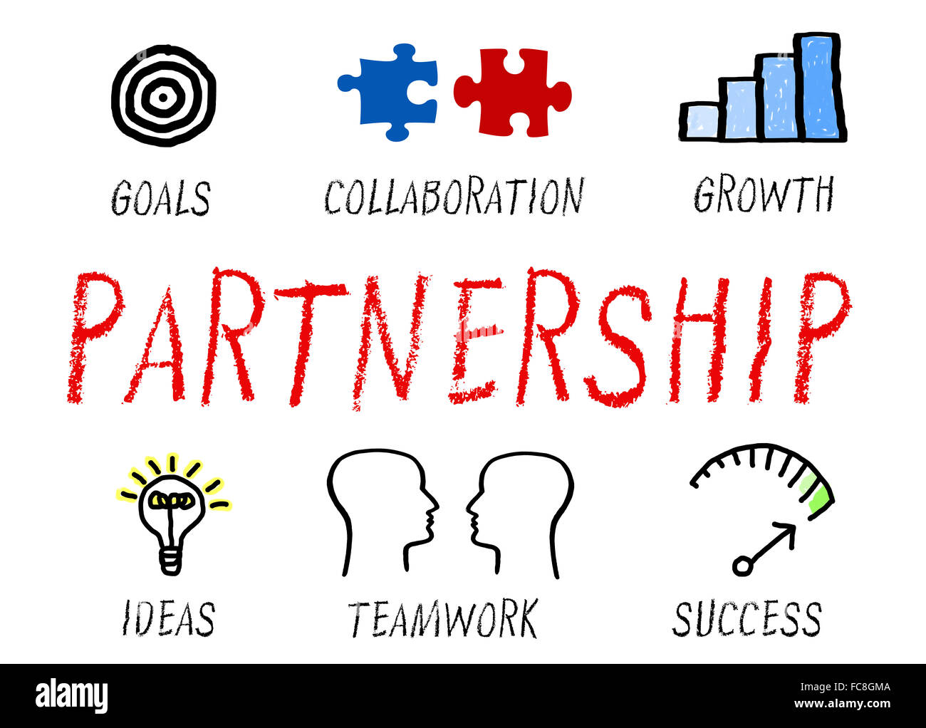 Synergy and partnership Cut Out Stock Images & Pictures - Alamy