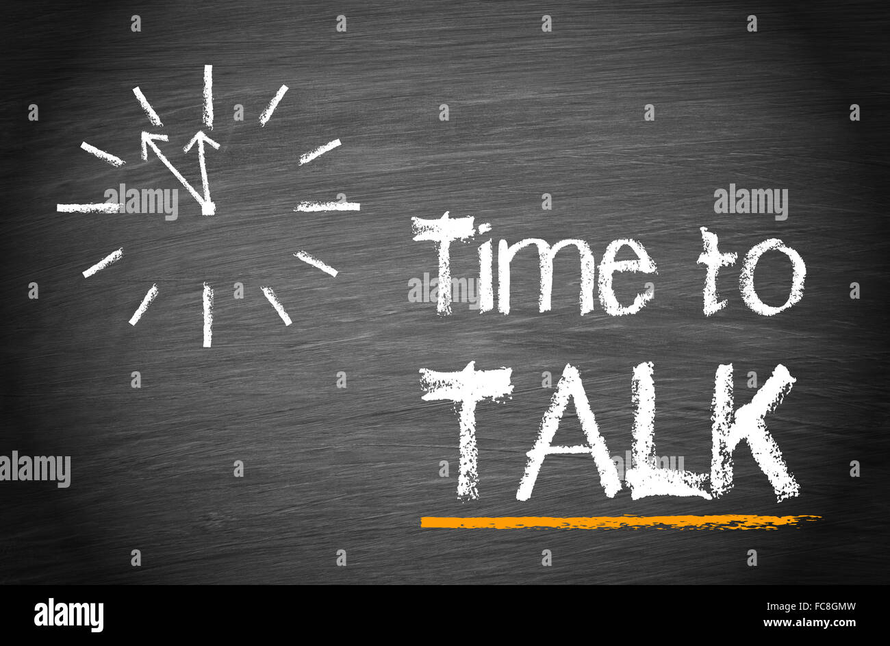 Time to talk Stock Photo - Alamy