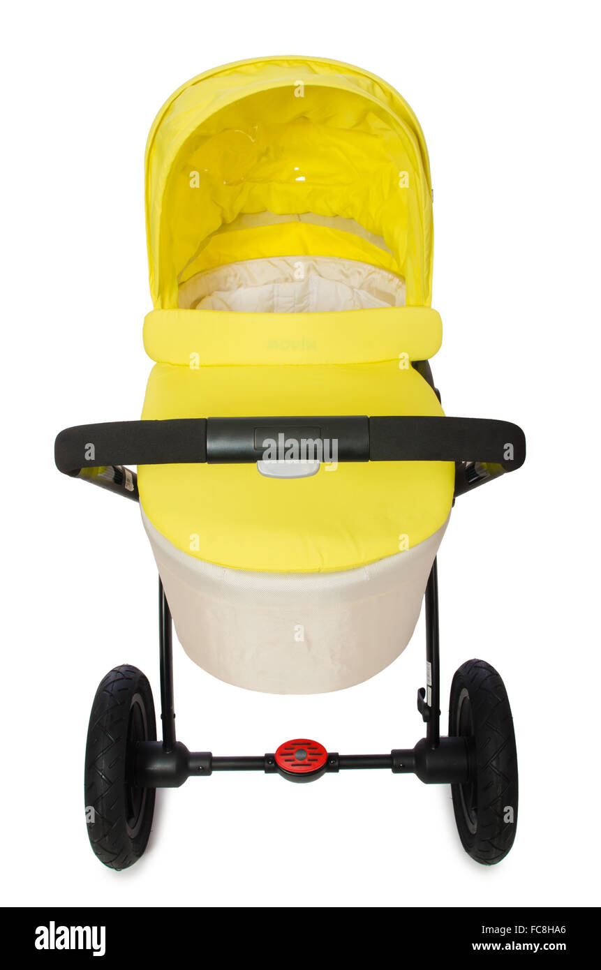 Child pram isolated on the white background Stock Photo - Alamy