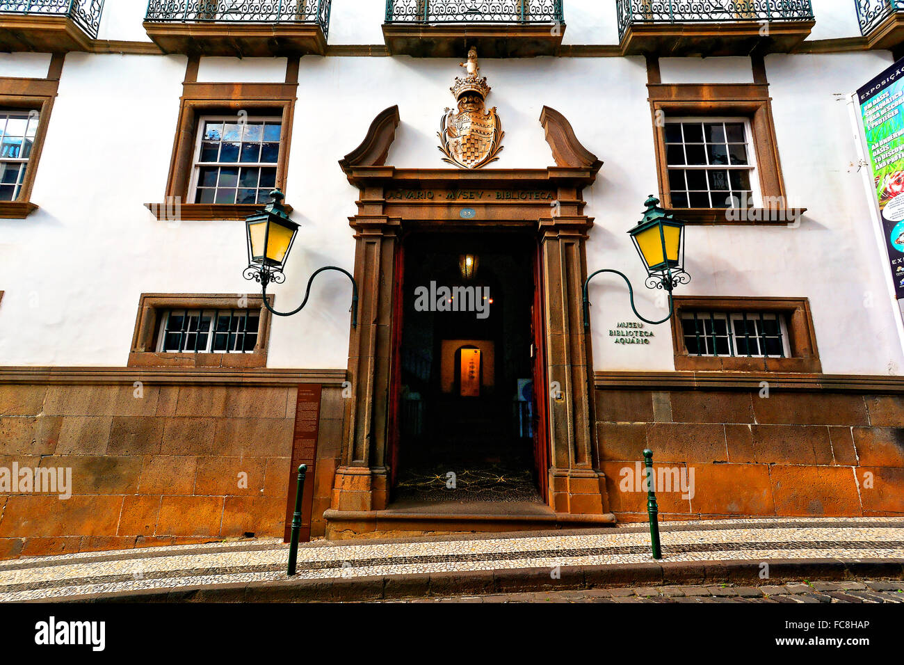Madeira Funchal City Aquarium Museum Library Stock Photo - Alamy