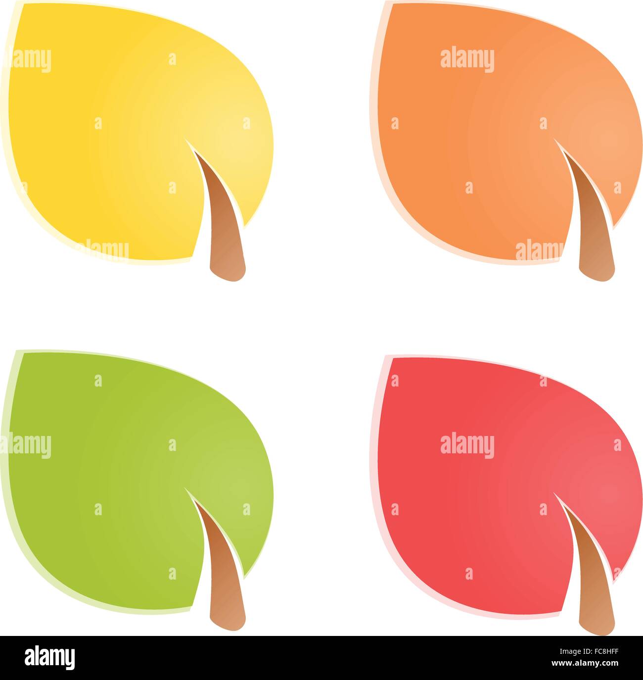 Colorful leaves. Vector illustration Stock Vector Image & Art - Alamy