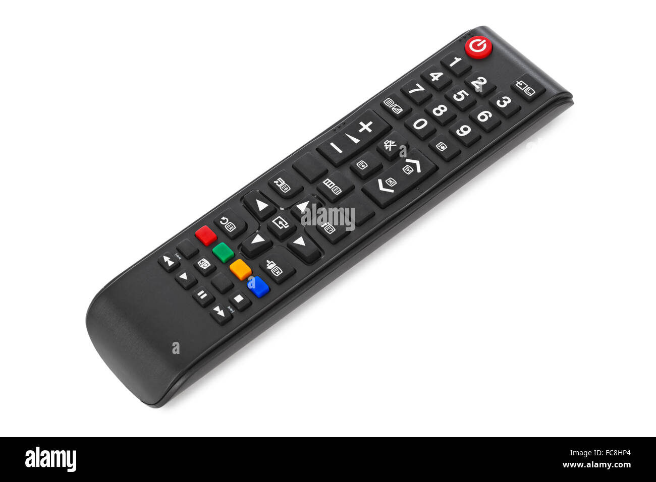 Hand holding tv remote Cut Out Stock Images & Pictures - Alamy