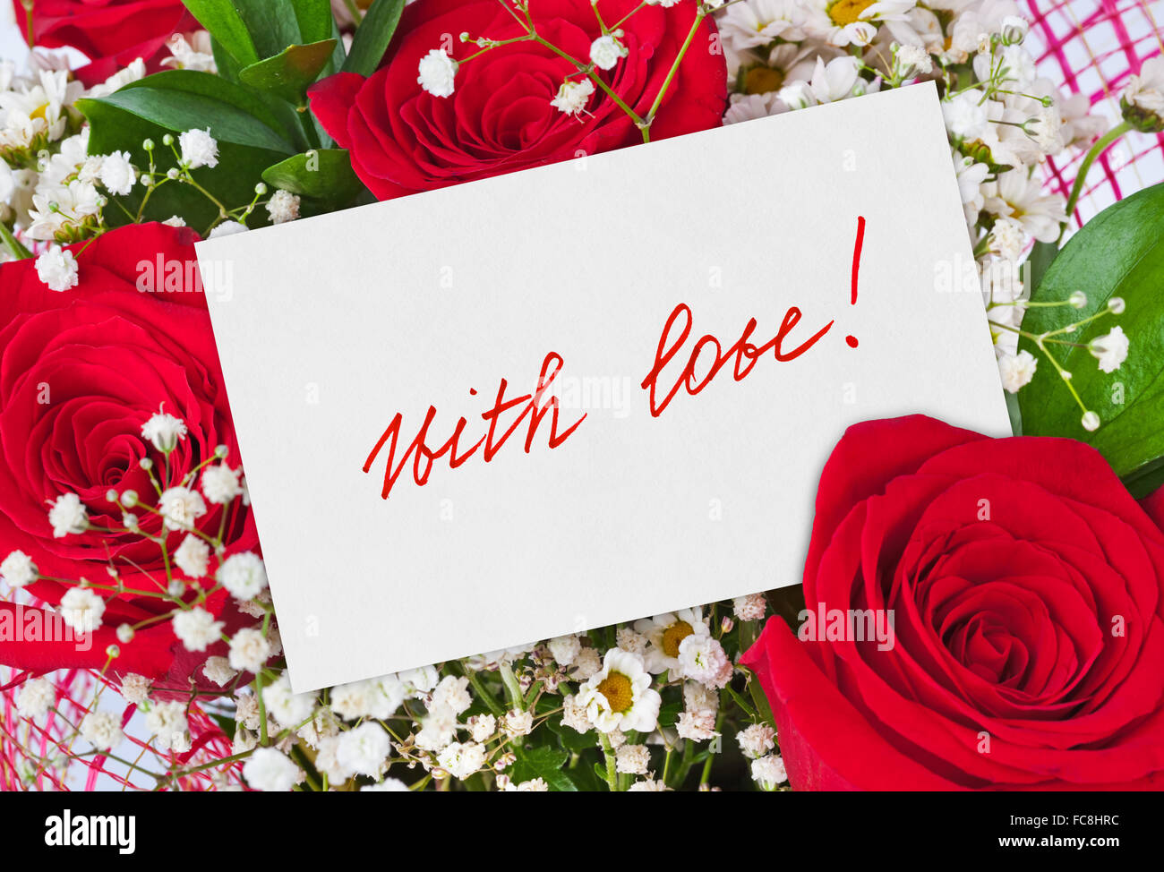 Letter bouquet roses hi-res stock photography and images - Alamy