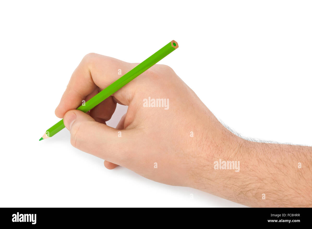 Pencil in hand Stock Photo - Alamy