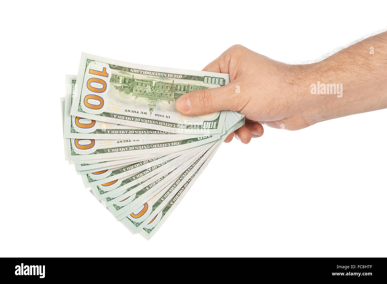 Hand with money Stock Photo - Alamy