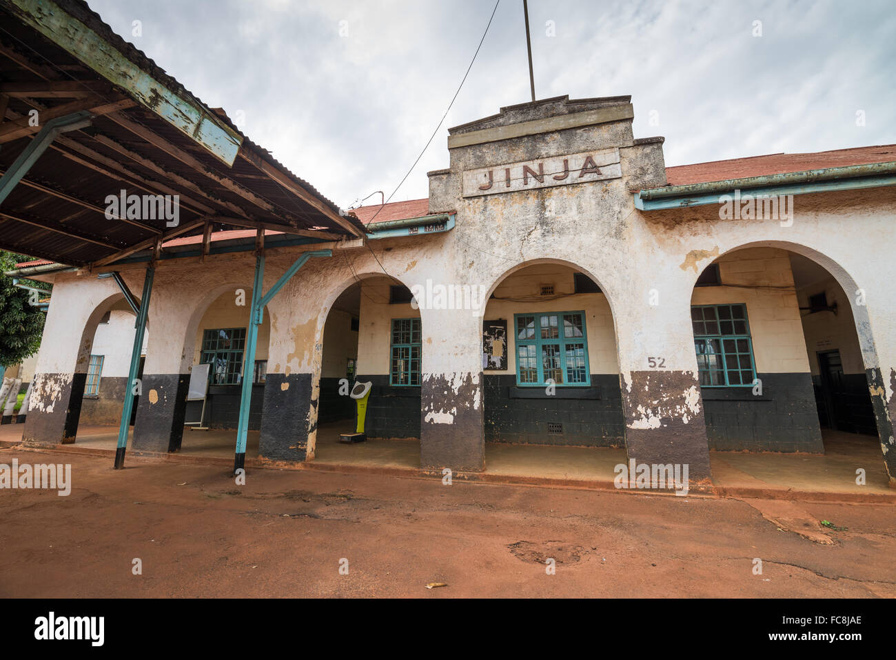 Railway station, Jinja, Uganda, Africa Stock Photo - Alamy