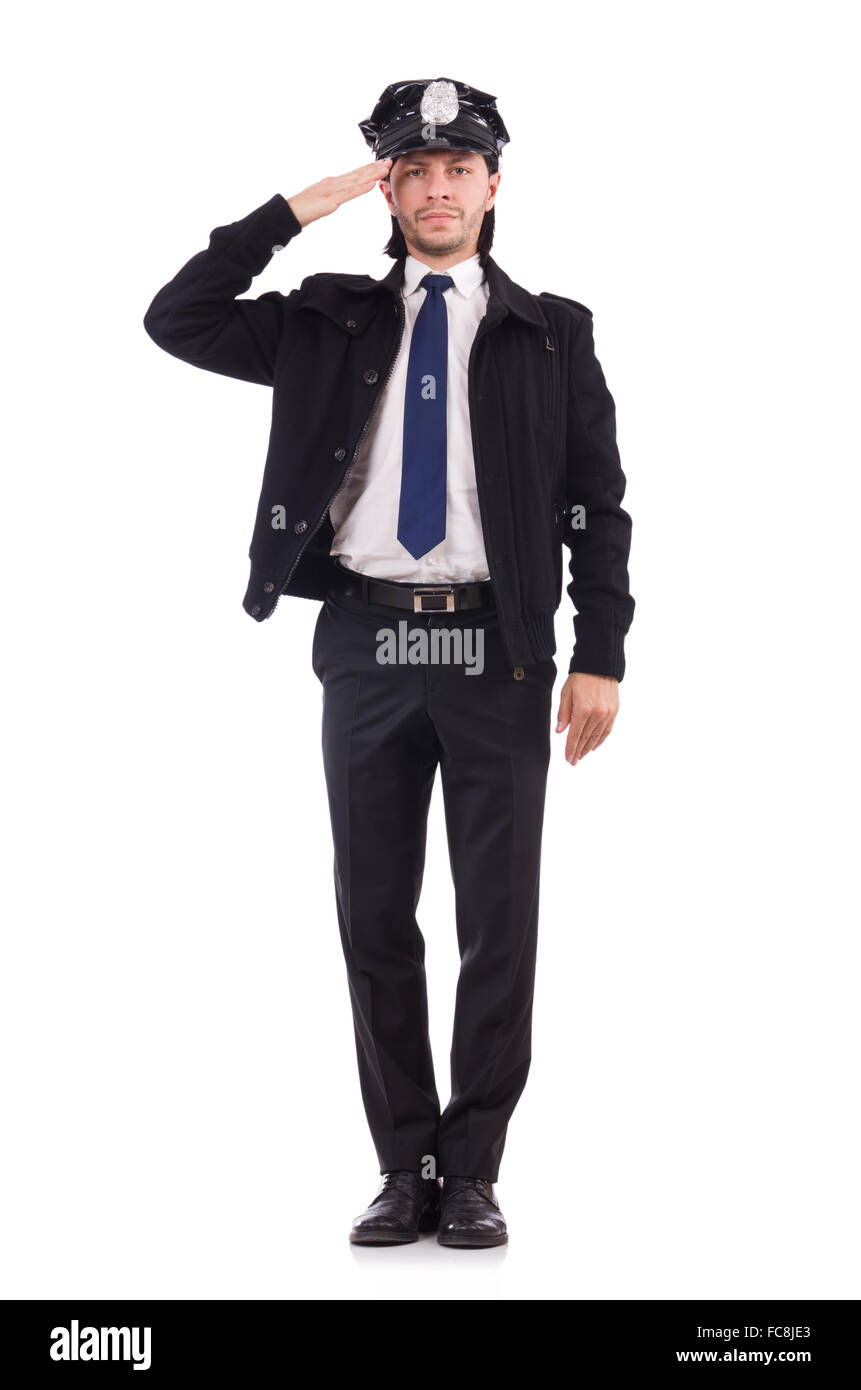 Police officer saluting hi-res stock photography and images - Alamy