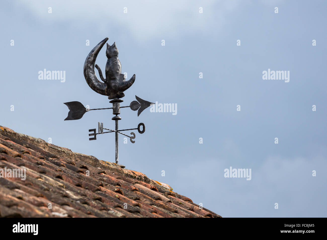 Weather Vane, Village of Beynac-et-Cazenac, Dordogne, France Stock ...