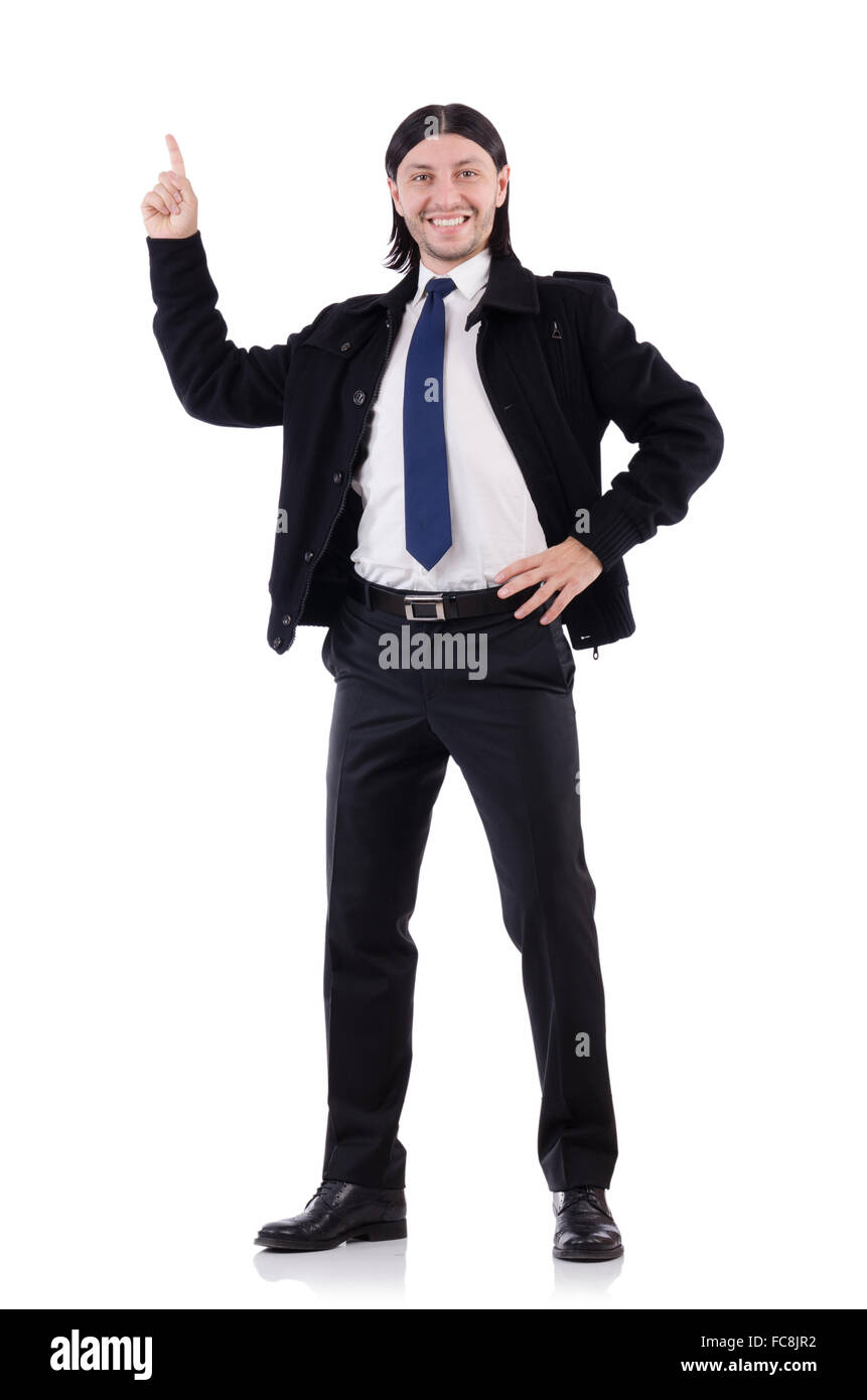 Young businessman isolated on white Stock Photo - Alamy