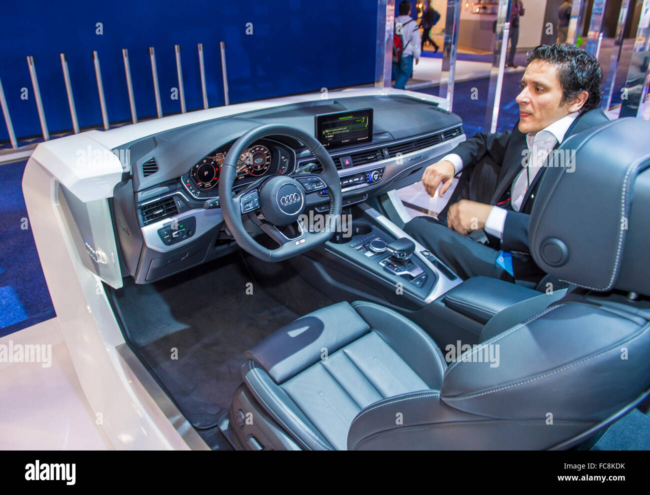 The Audi booth at the CES Show in Las Vegas Stock Photo - Alamy