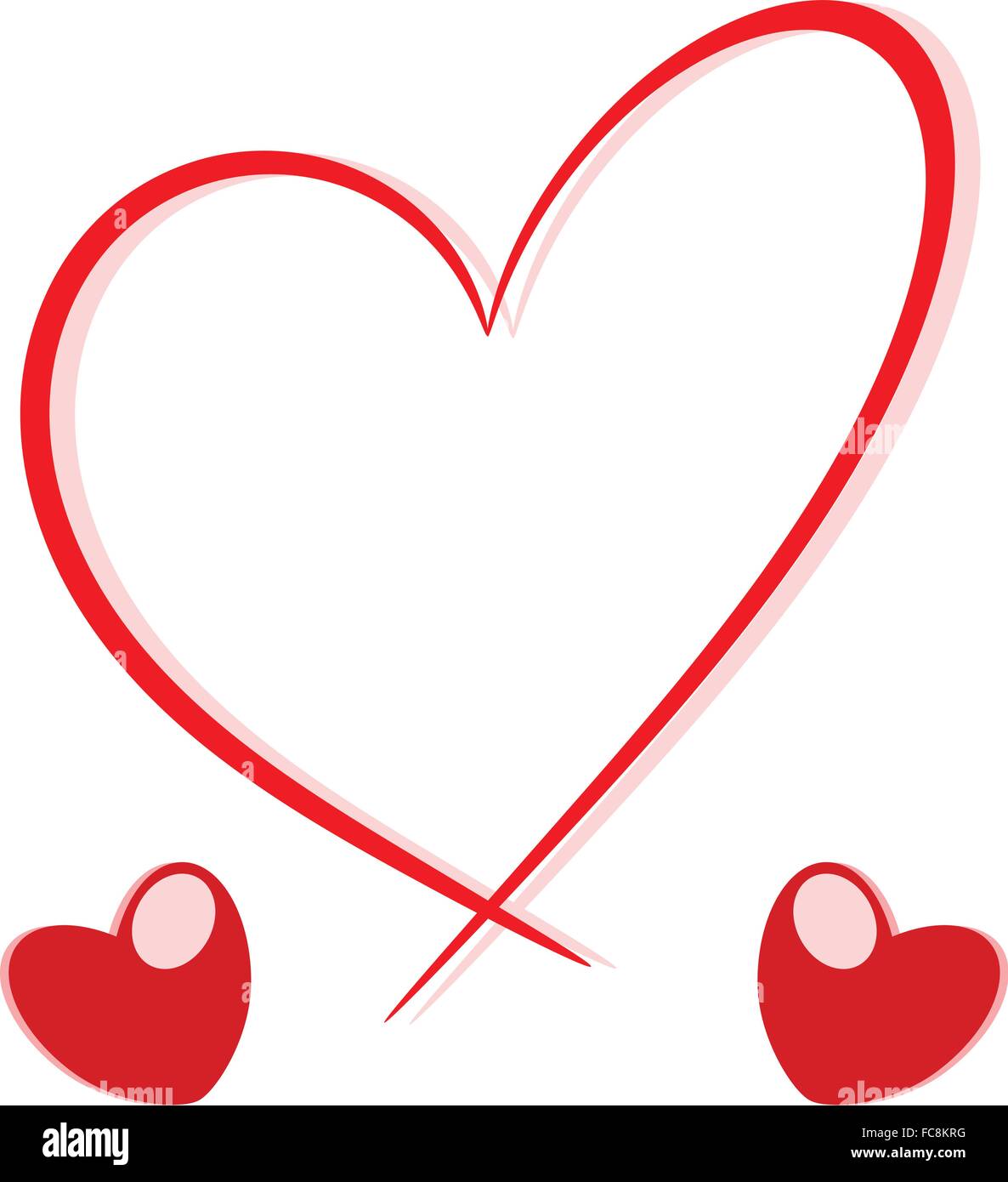 Heart love concept vector illustration Stock Vector Image & Art - Alamy