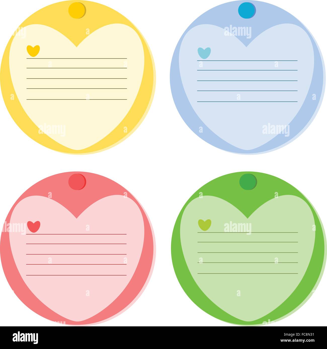 Love memo paper vector illustration Stock Vector Image & Art - Alamy