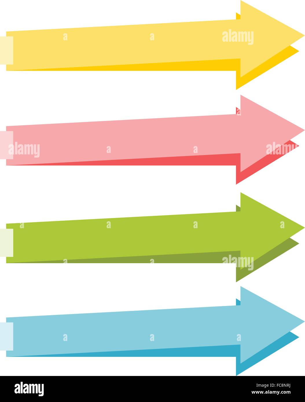 Arrows paper note vector illustration Stock Vector Image & Art - Alamy